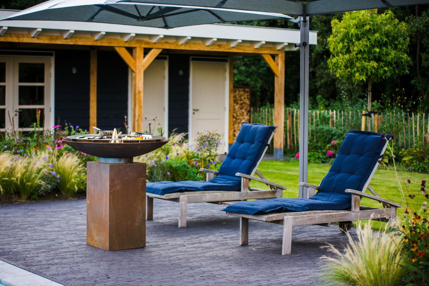 Luxe eiken poolhouse met carport | Best Interiors